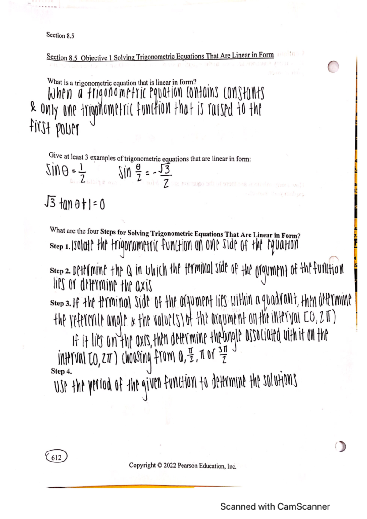 Homework notes 8.5 - MAT 125 - Studocu