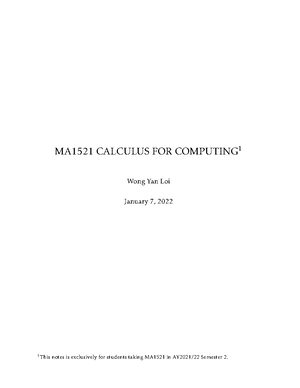 Solution 6 - Solutions to Tutorial 6 MA1521 Calculus for Computing (a) Since lim n→∞ cos 1 n = 1 ...