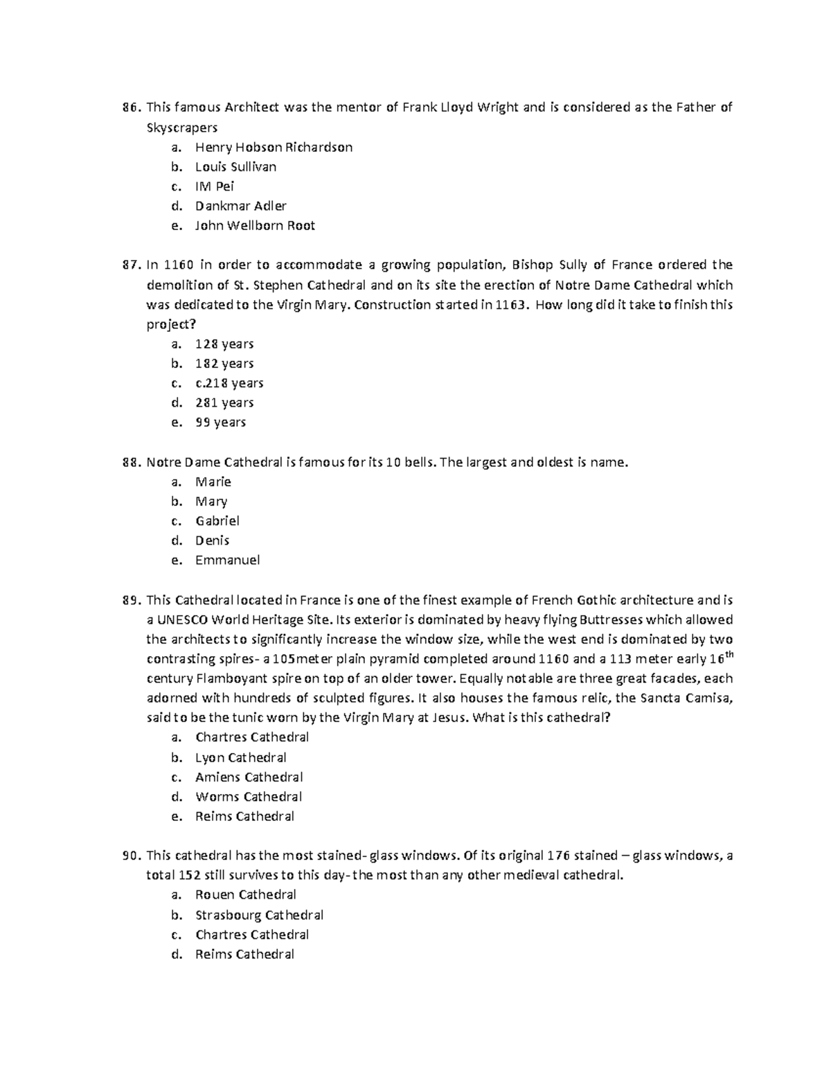 Scribd - none - This famous Architect was the mentor of Frank Lloyd Wright and is considered as ...