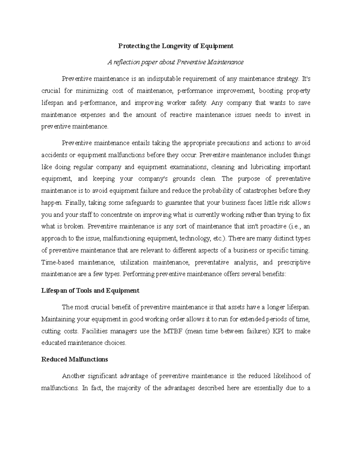 Protecting the Longevity of Equipment - It's crucial for minimizing ...