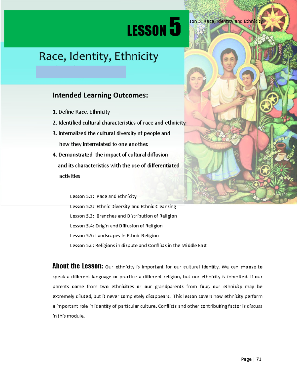 Chapter V. Race Thnicity - Intended Learning Outcomes: Define Race ...