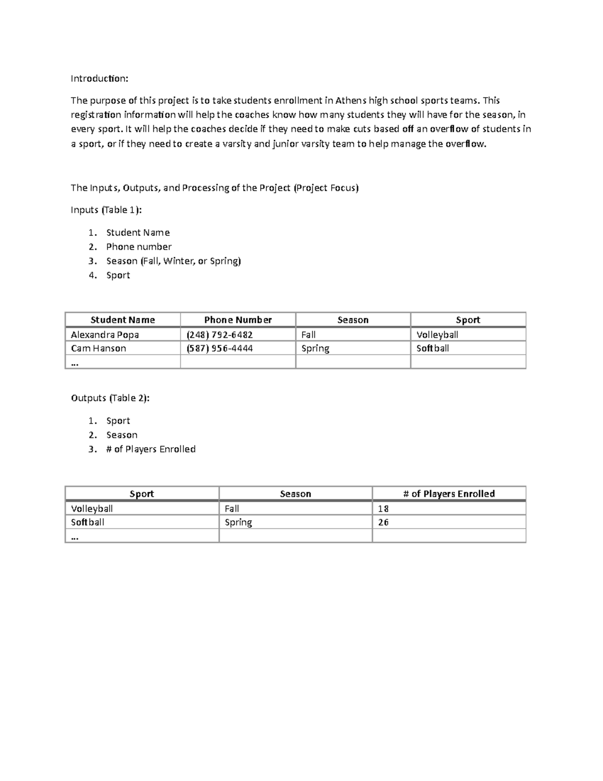 MIS 3000- Project Idea - Introduction: The purpose of this project is ...