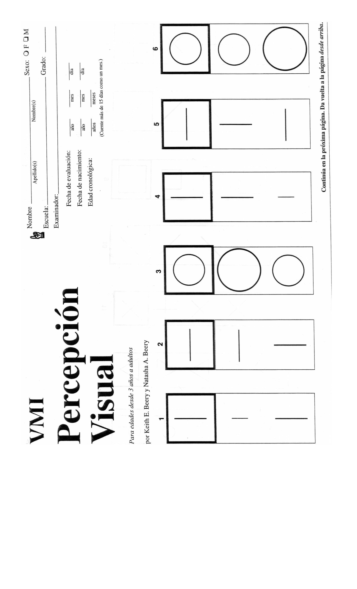 VMI Percepción Visual - introduccion a al terapia ocupacional - Studocu