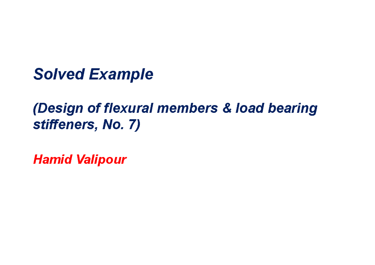 Solved-example-flexural members-7 - Solved Example (Design of flexural ...