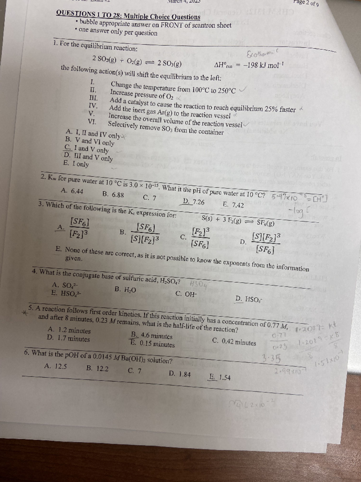 Gen chem II exam 2 - CHEM 1312 - Studocu