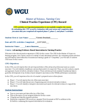 D025- AWM2 - preformance assessment - Advocating for Policy Change to ...