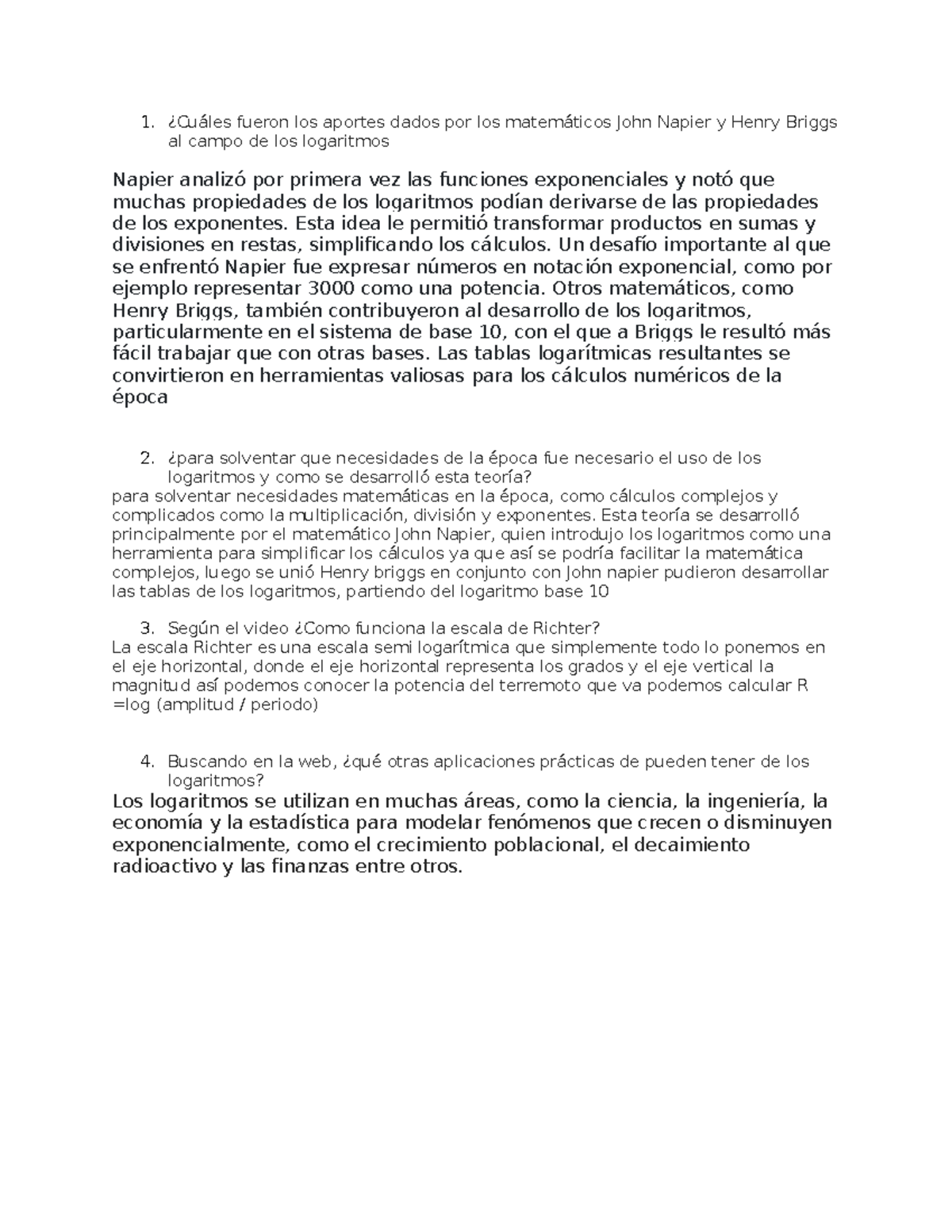 Cuáles fueron los aportes dados por los matemáticos John Napier y Henry ...