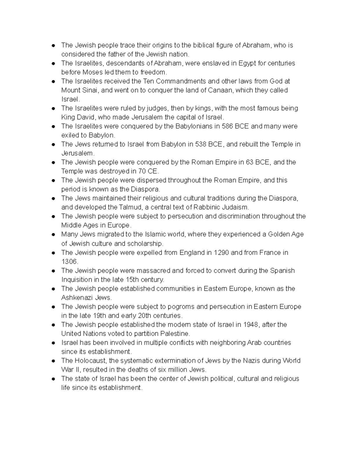 Jewish History - The Jewish people trace their origins to the biblical ...