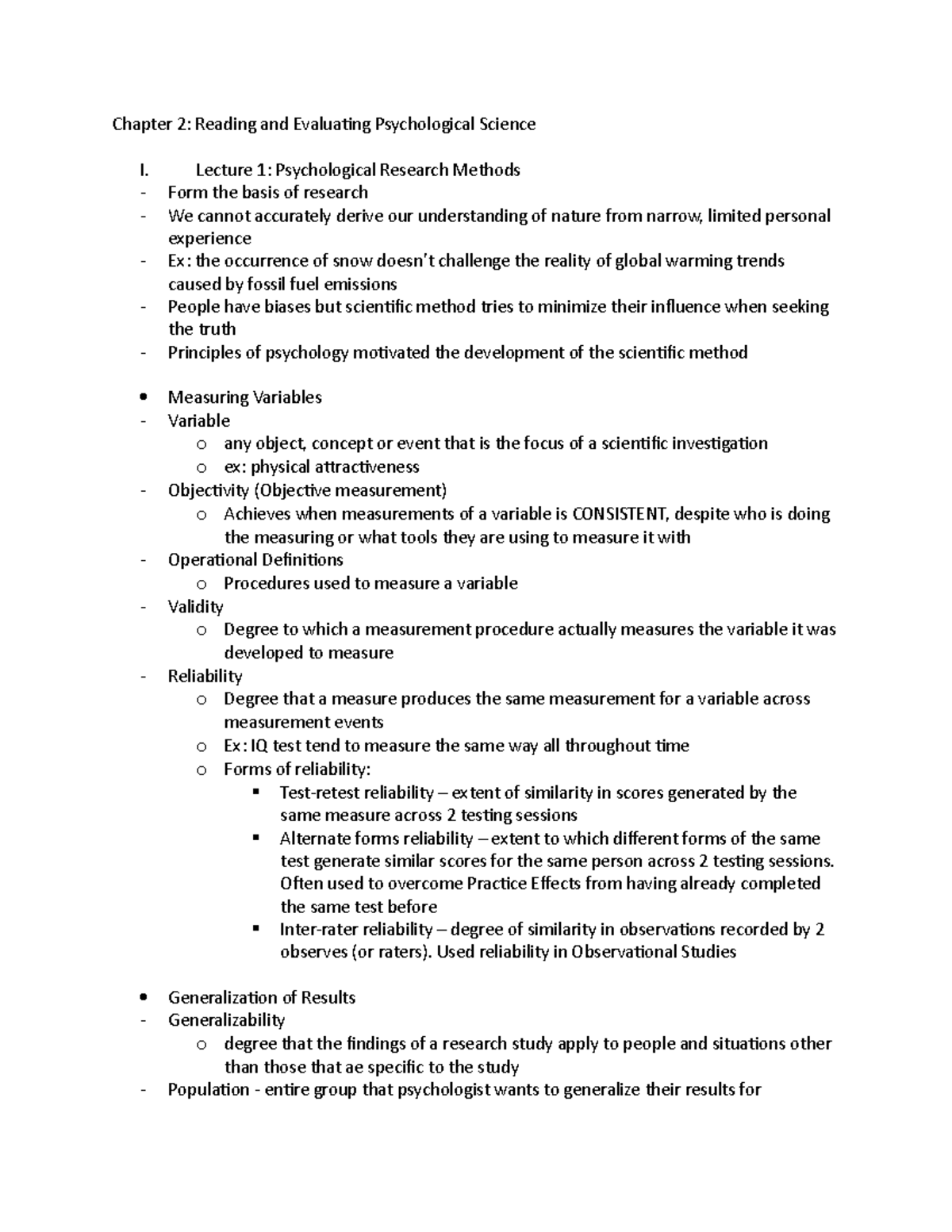 Psych Chapter 2 - 4 - Chapter 2: Reading and Evaluating Psychological ...