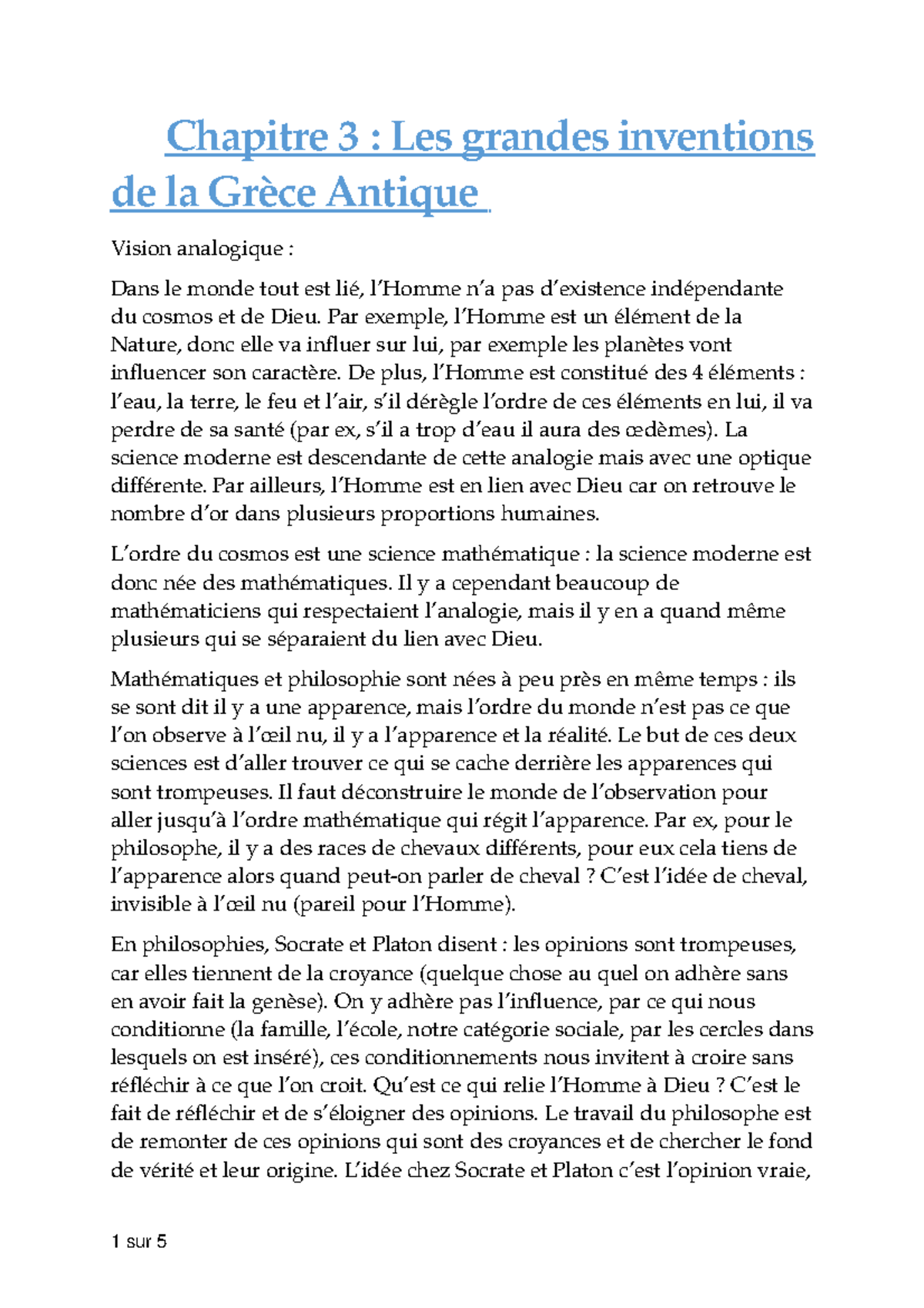 Thème II. La Grèce antique - Chapitre 3 : Les grandes in - ventions de ...