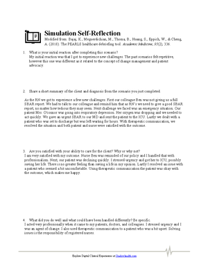 OMS Self-Reflection Perforated Diverticulitis MRDS - Self-reflection: Debrief Congratulations on ...