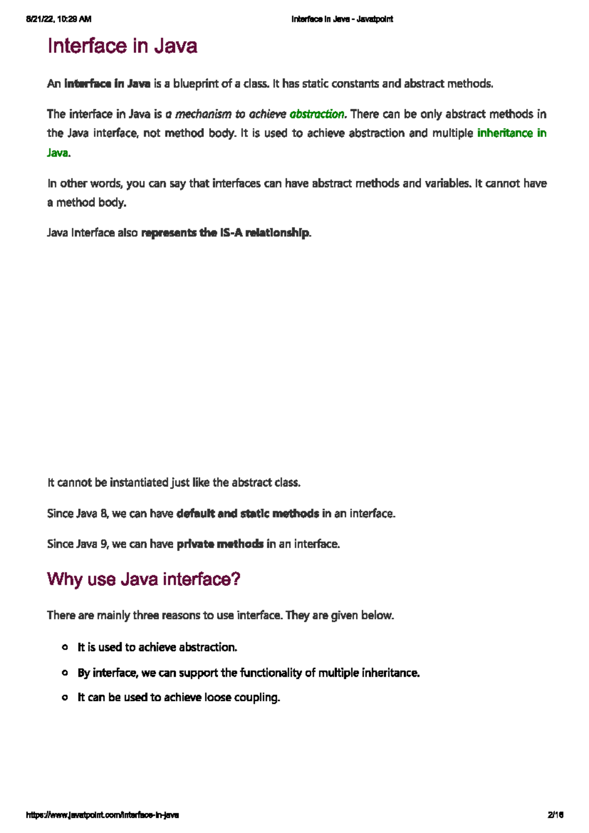 Interface Oops Lab Studocu