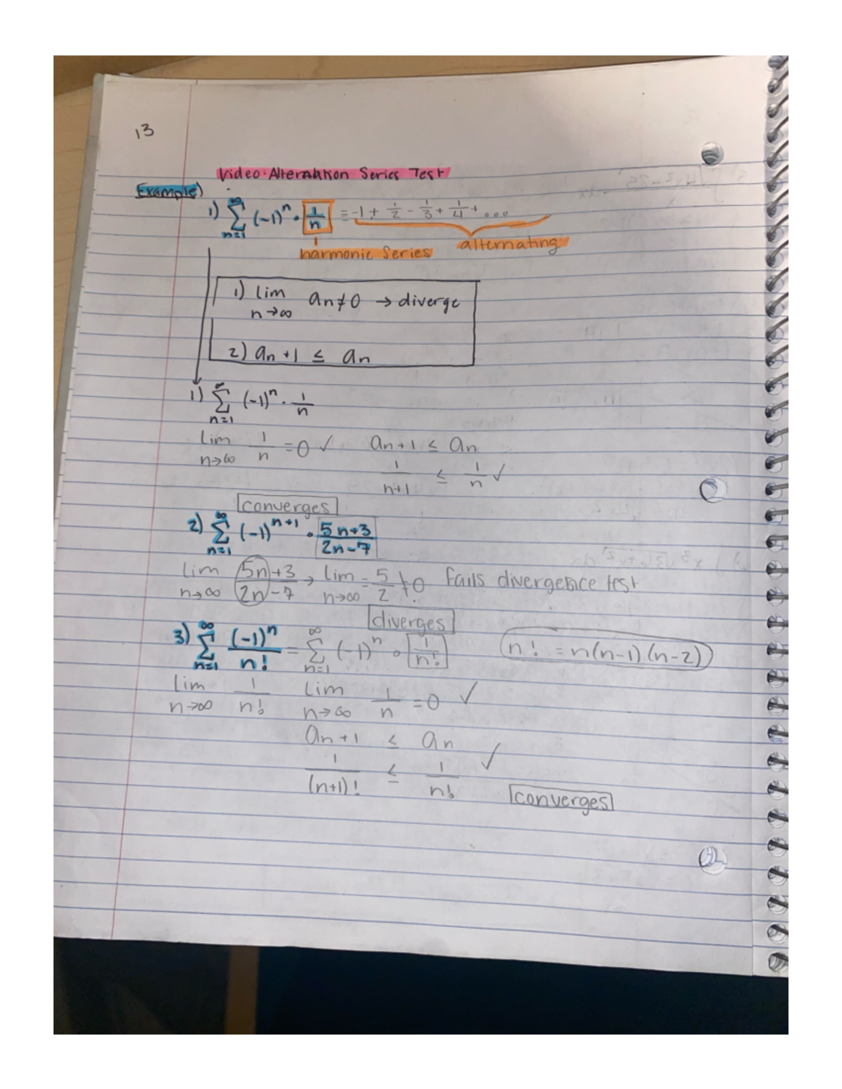 Calc 2-Alternating series - MATH 022 - Studocu