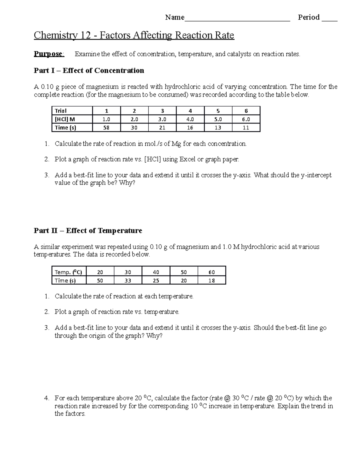Reaction Rates Lab SS2020 - Name__________________________ Period ...