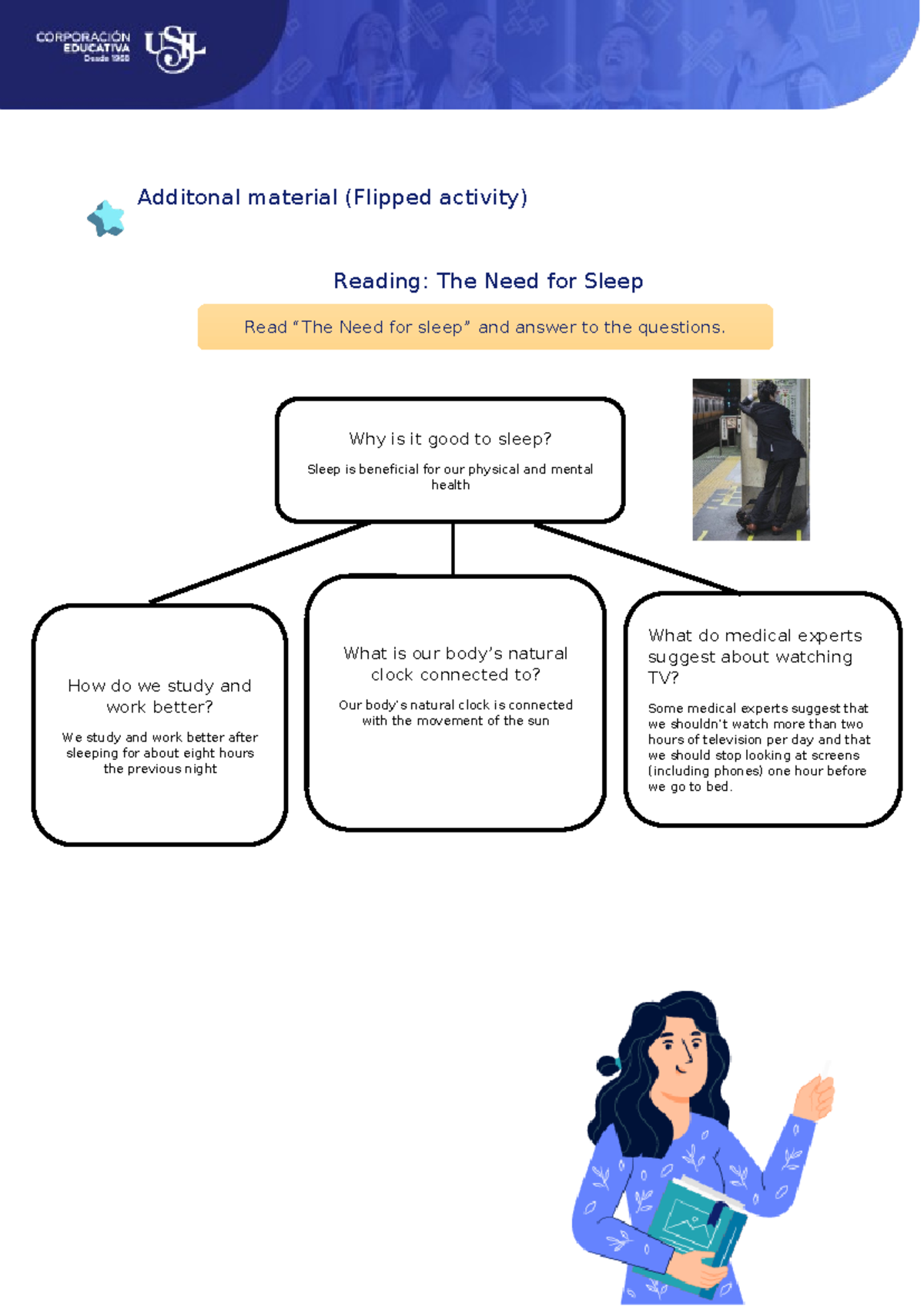 Actividad Invertida - Additonal material (Flipped activity) Reading ...
