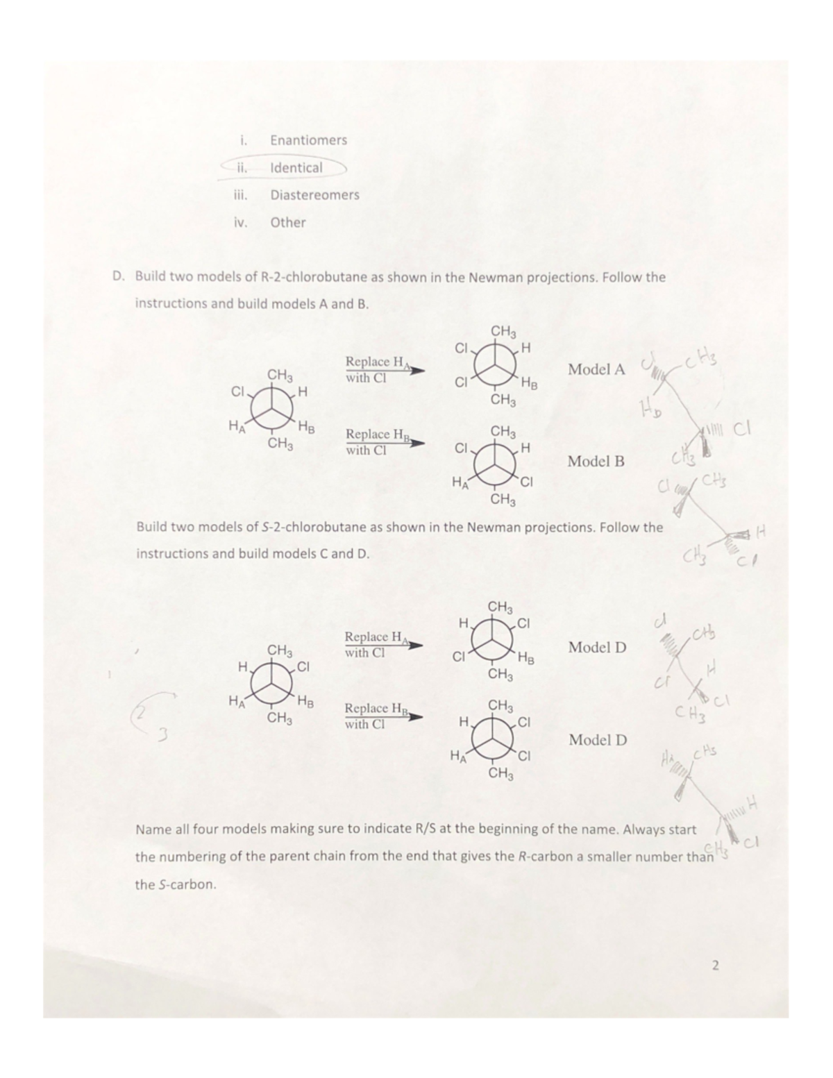 Stereochemistry II - This is a required lab report - CHEM 2207 - Studocu