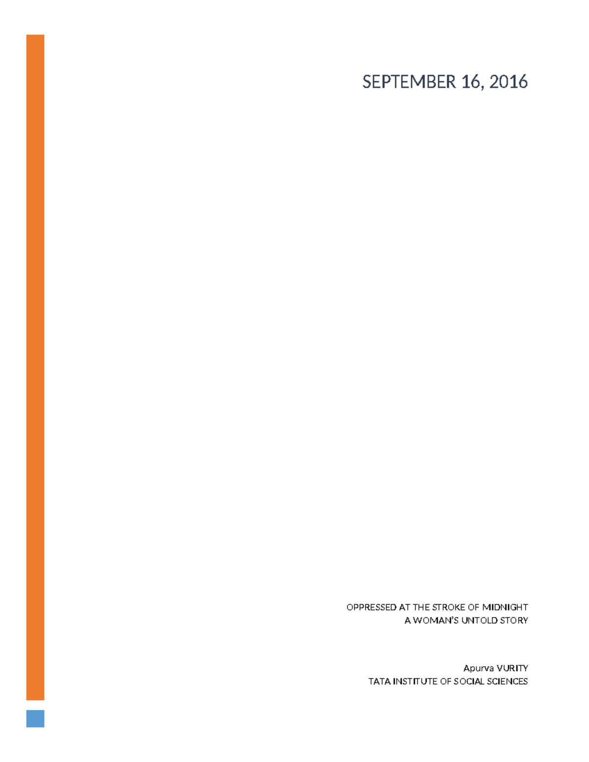 Women during partition of India docx-49744536 - OPPRESSED AT THE STROKE ...