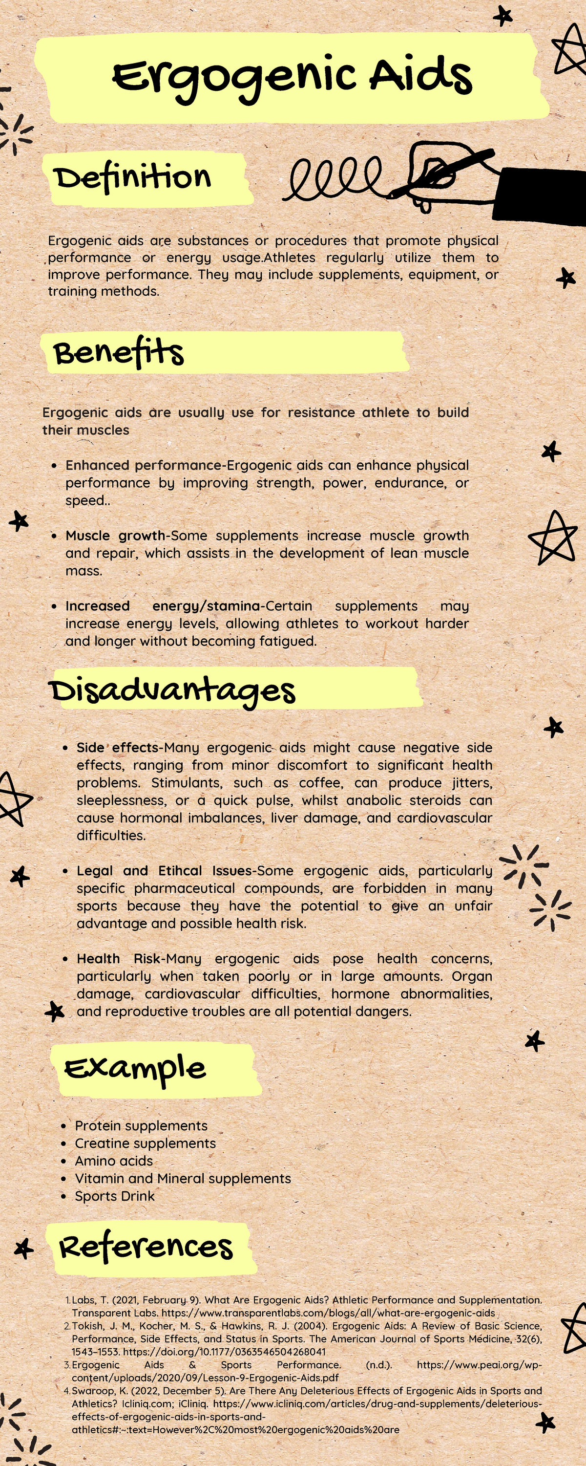 SPS220 - Ergogenic aids are substances or procedures that promote ...