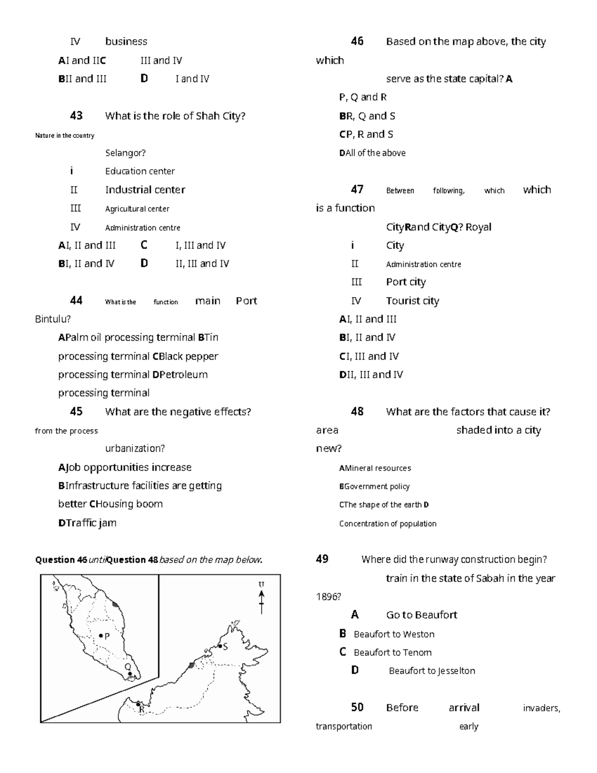 Level 2 Geography, materials-26 - IV AI and IIC BII and III business 46 ...