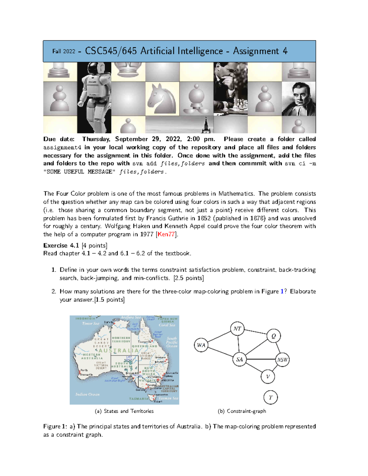 CSC545-Assignment-4 - Detailed question and different problems on Map ...
