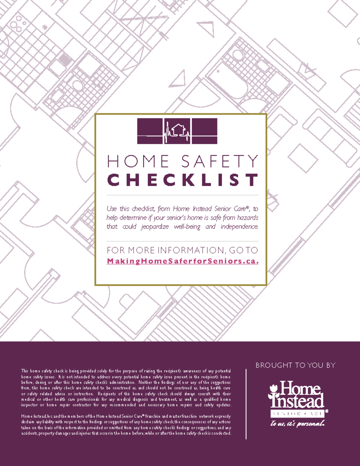 Module 1 - Home Safety Checklist - H O M E S A F E T Y C H E C K L I S ...