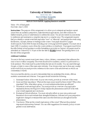 SOC 302 Course Syllabus Spring 2022 - UNIVERSITY OF BRITISH COLUMBIA ...