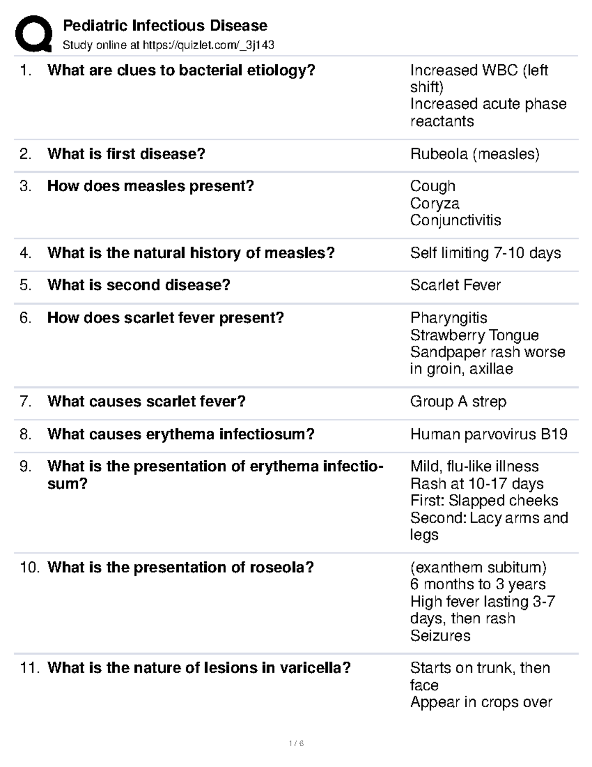Infectious disease chapter 41 - Study online at quizlet/_3j What are ...