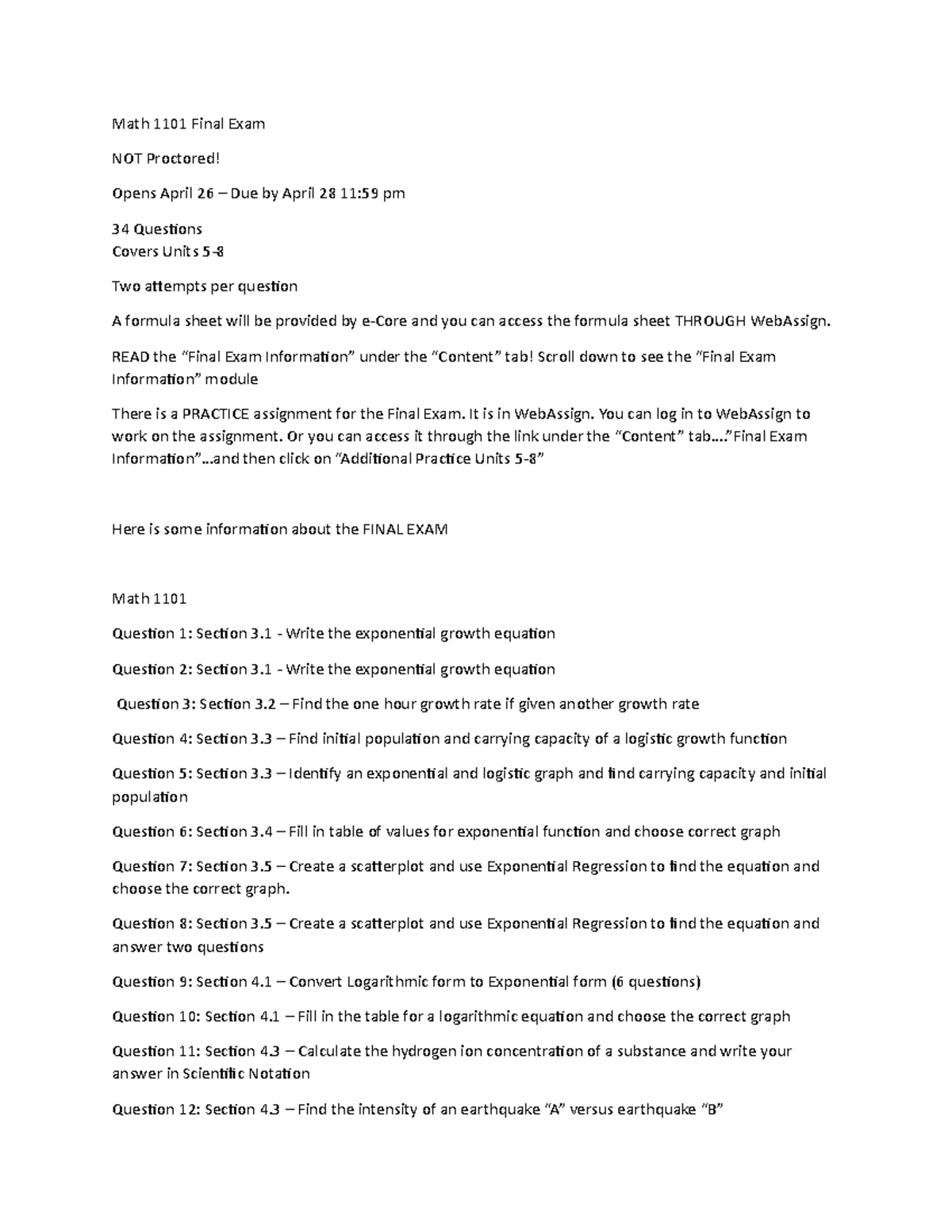 Final Exam Info Math 1101 Spring 2022 Math 1101 Final Exam NOT final-exam-info-math-1101-spring-2022-math-1101-final-exam-not
