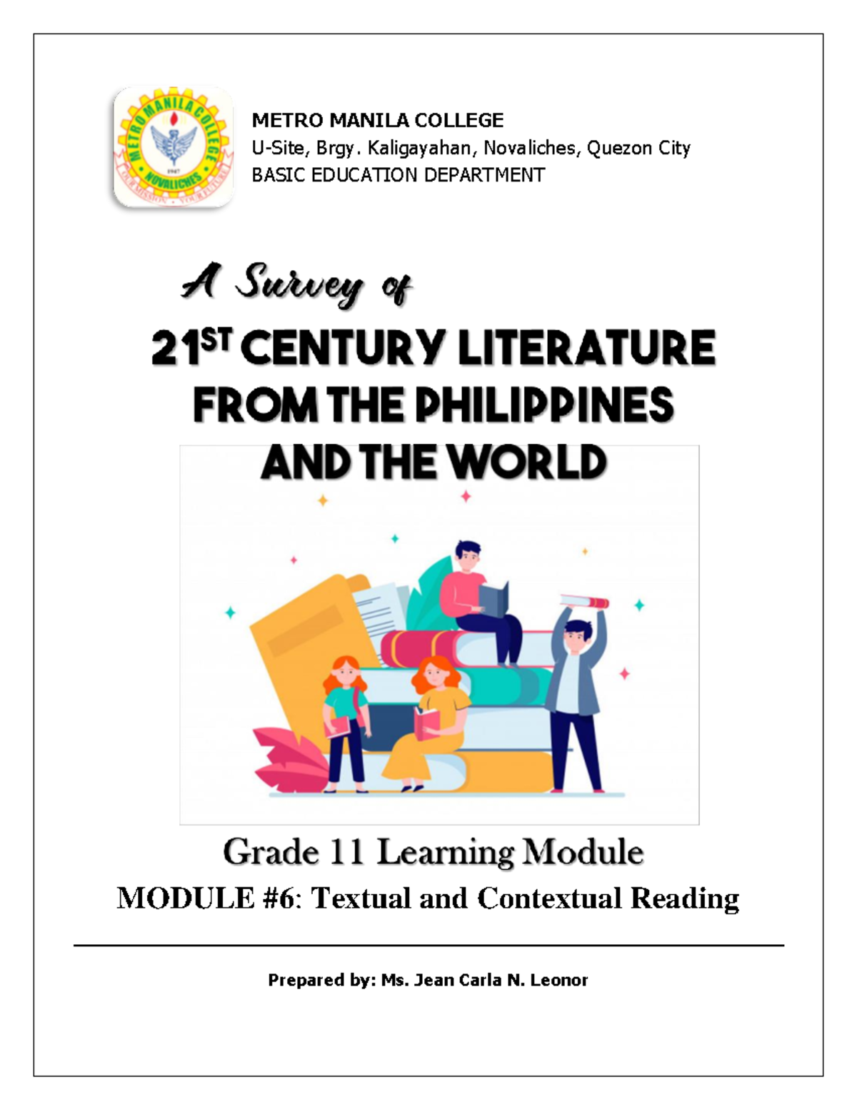 Module-6-21ST- Century-21st-Century-Module-6-Draft - METRO MANILA ...