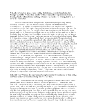 ECED-230 2.2 assignment - Observation/Analysis Graphic Organizer 8:50a ...