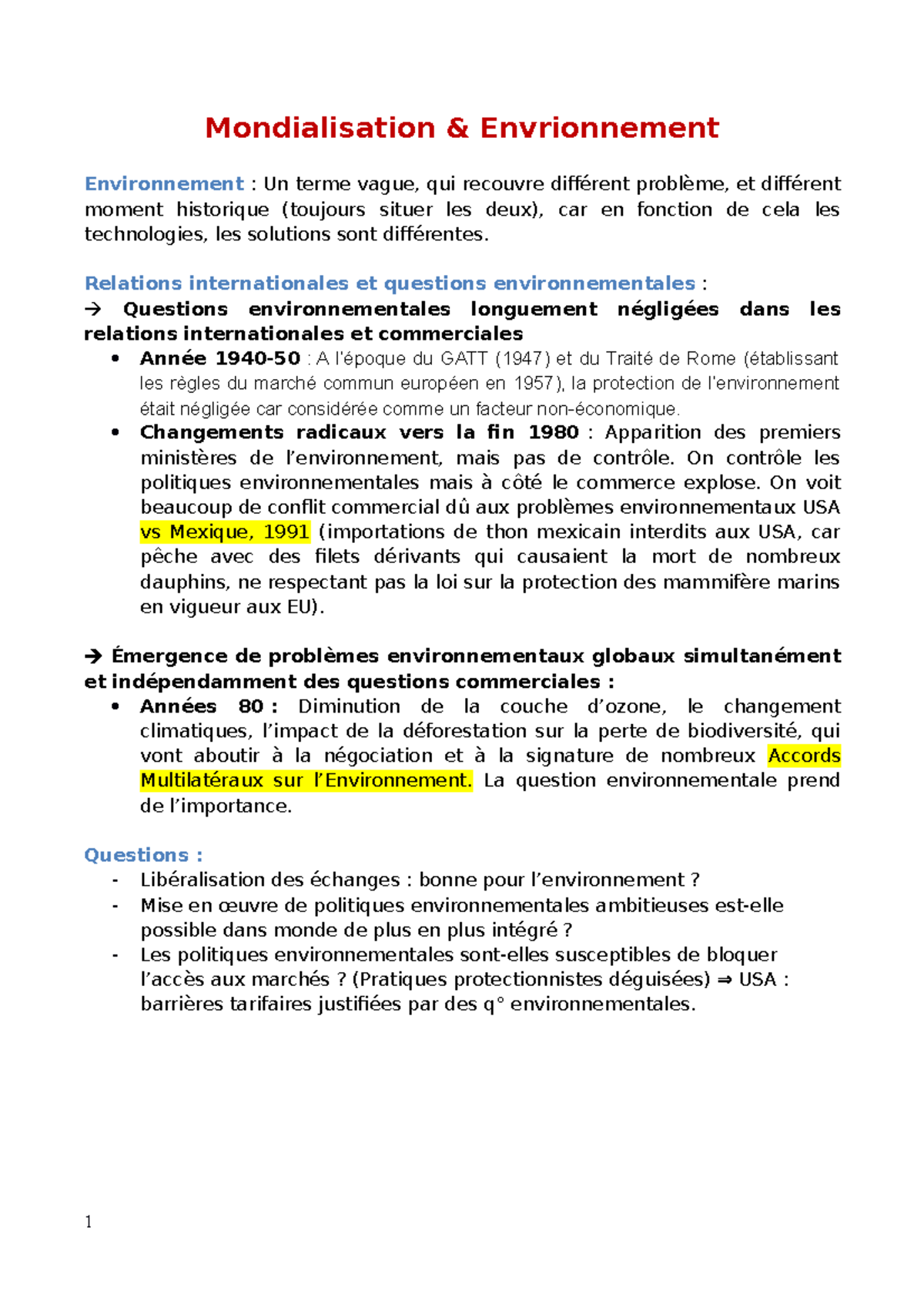 Introduction - Définir les problèmes environnementaux et leurs ...