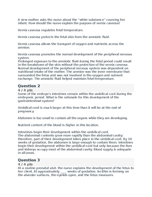 Exam 3 Review of Knowledge - Review of Knowledge Exam 3 Lowdermilk Ch ...