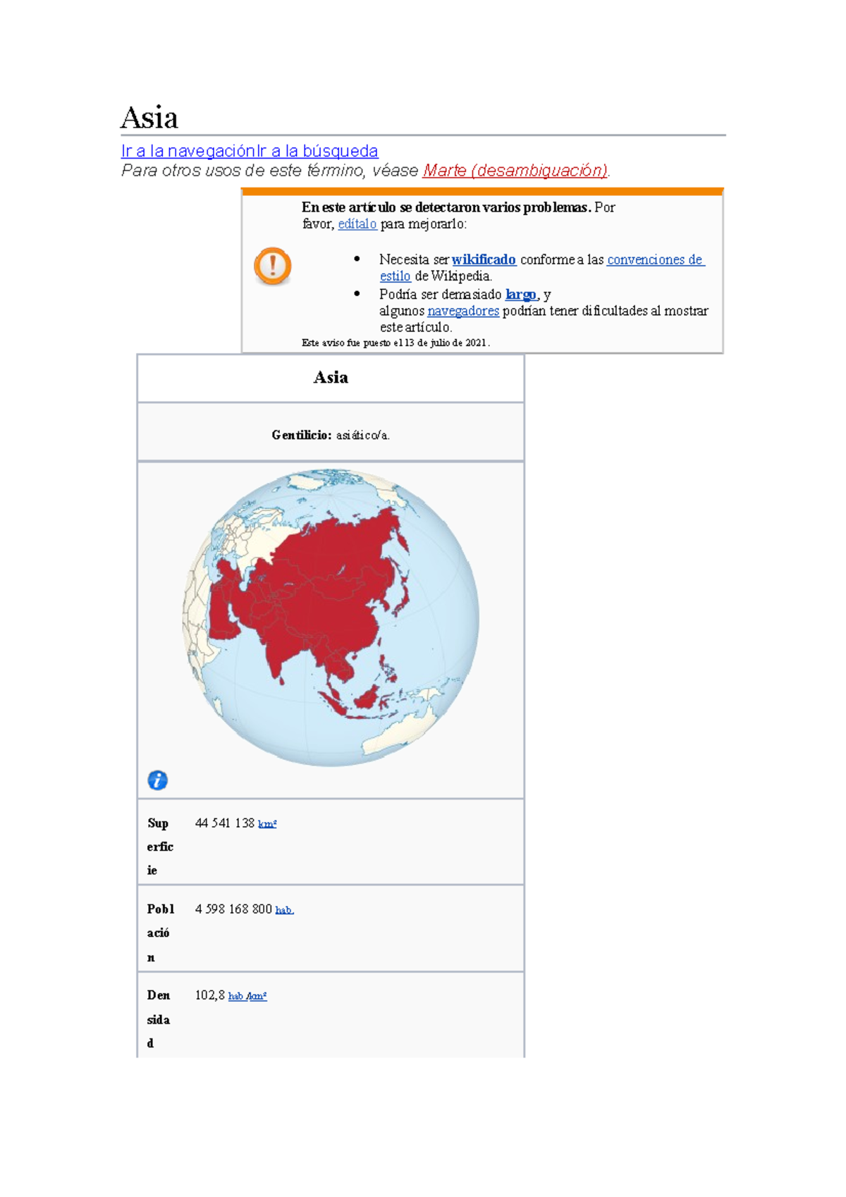 Asia - apuntes - Asia Ir a la navegación Ir a la búsqueda Para otros ...