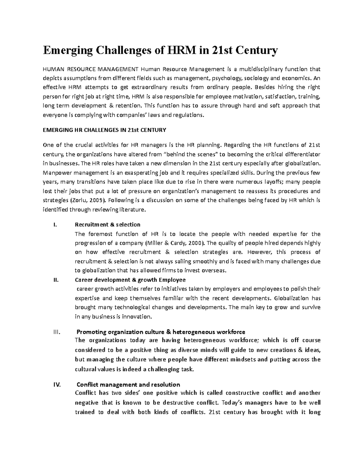 Emerging challenges in HRM- FPM - Emerging Challenges of HRM in 21st ...