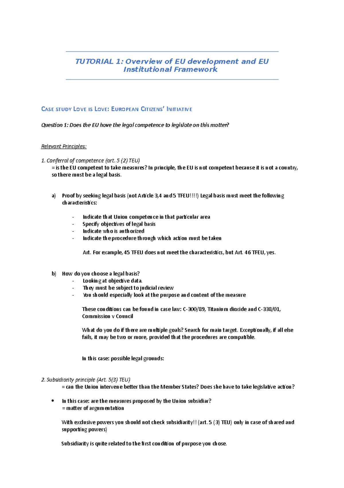 Foundations of the EU OG 2 - TUTORIAL 1: Overview of EU development and ...