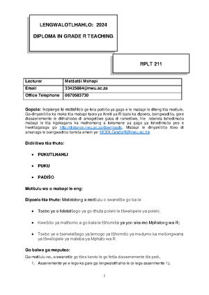 [Solved] How to fill Assessment sheet example for RMAT 211 grade R ...