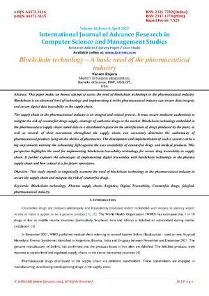 Management of Propylene Recovery Unit - Volume VI, Issue XII, December ...