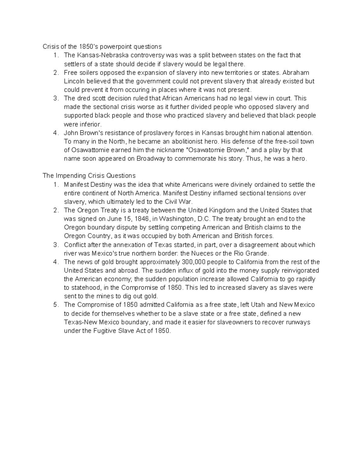 Powerpoint questions - aaaaaaaaaaaaaaaaaaaaaaaaaaaaaaaaaa - Crisis of ...