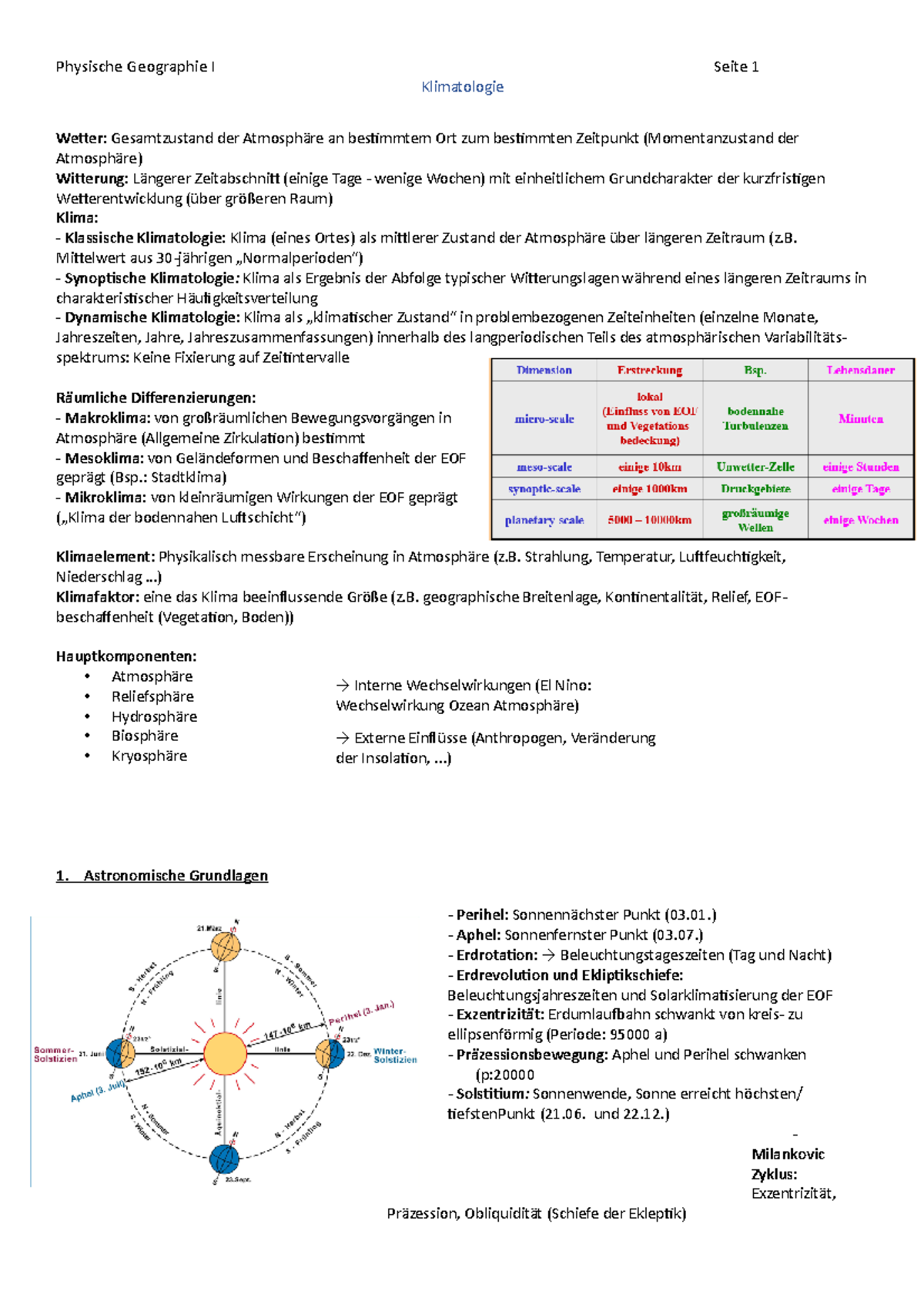 PG1 Skript ab adiabatisch - Klimatologie Wetter: Gesamtzustand der ...