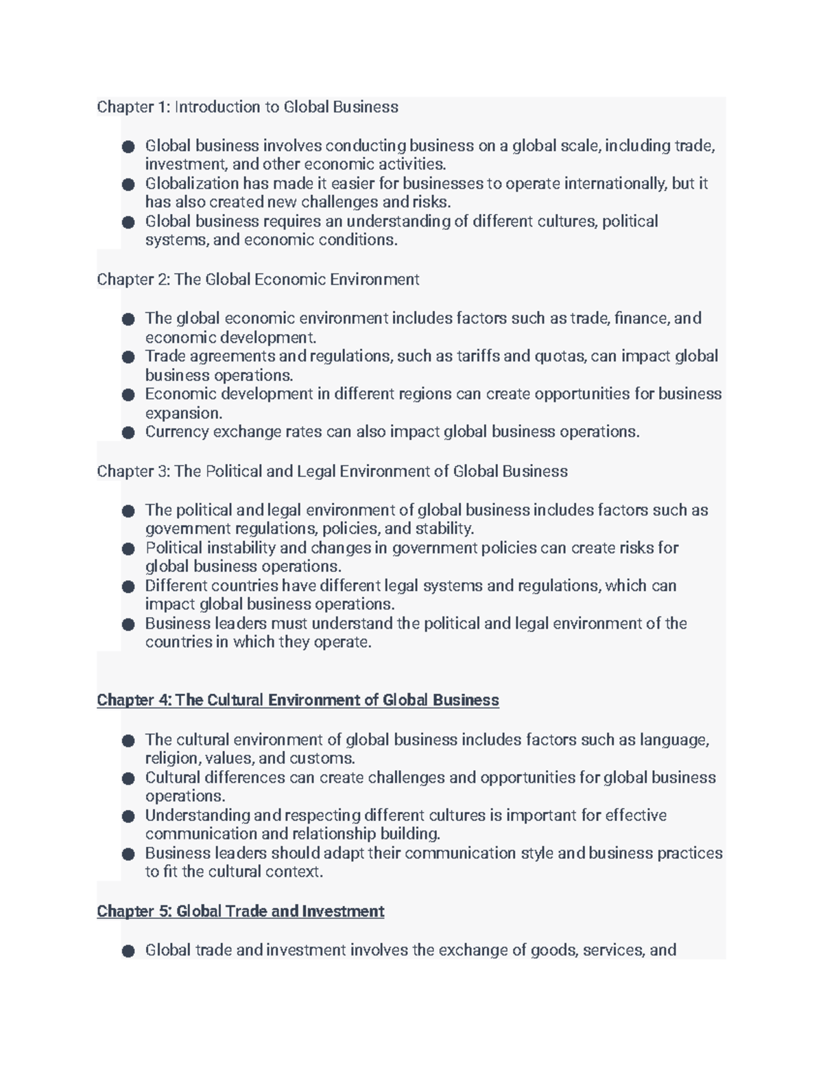 Global Business - Globalization has made it easier for businesses to ...