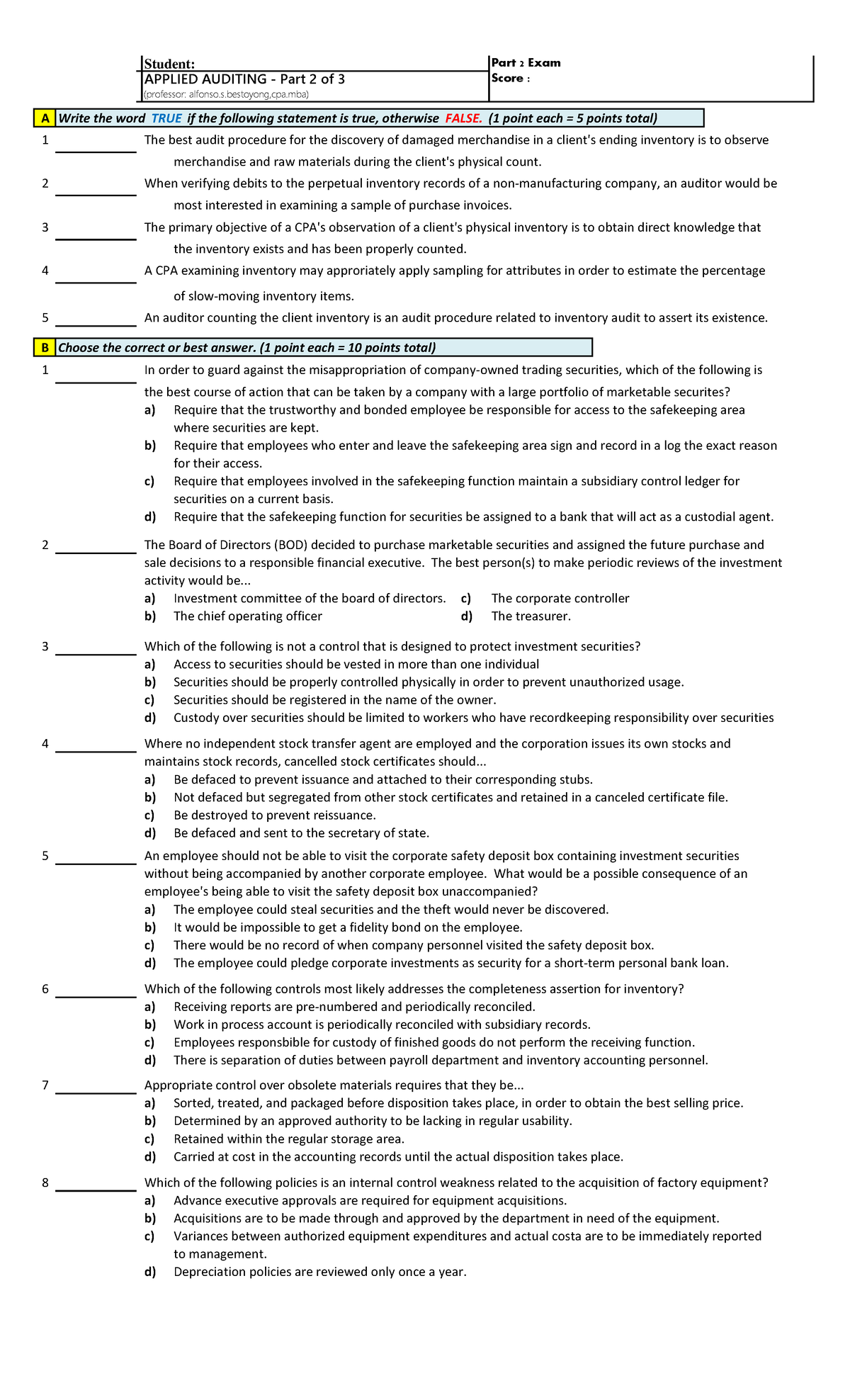 Audit Concepts 1 Part2- FinalsThis is a reviewer for accountancy ...