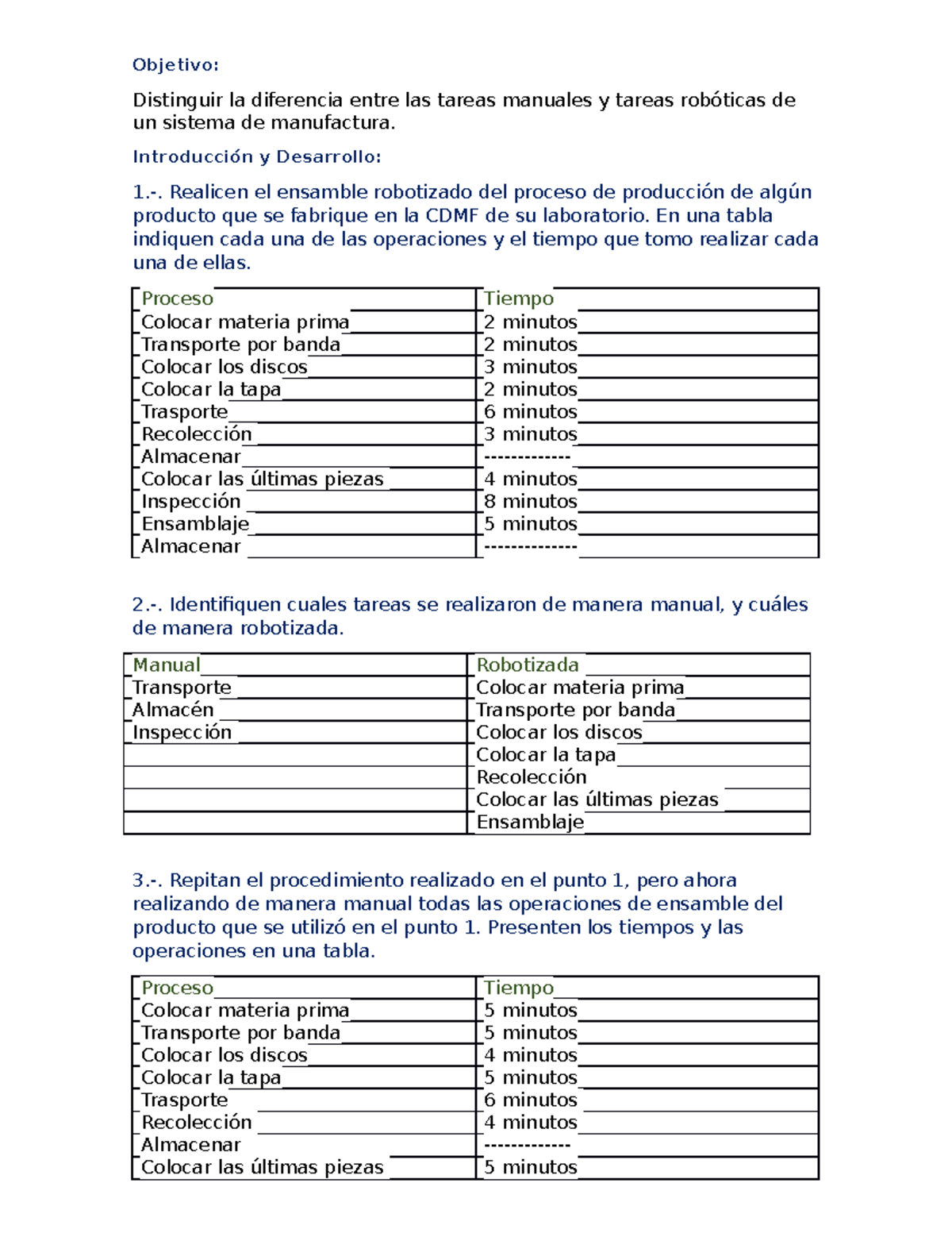 actividad 5 ok lista terminada lista lista - Objetivo: Distinguir la ...