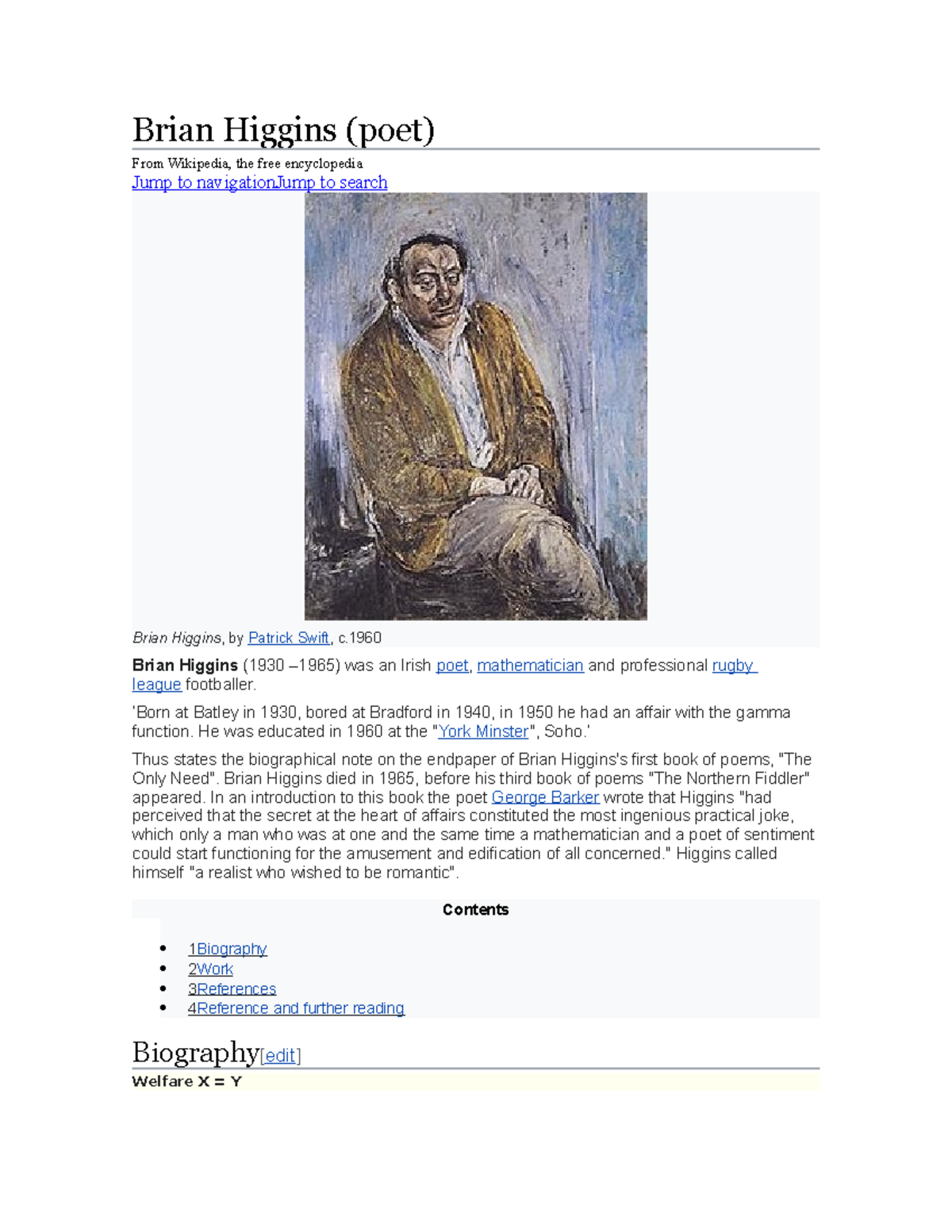 Brian Higgins (poet) - Brian Higgins (poet) From Wikipedia, the free ...