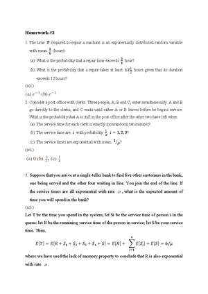 Homework -1 sol - solution - Homework #1 Sol. A box contains three ...