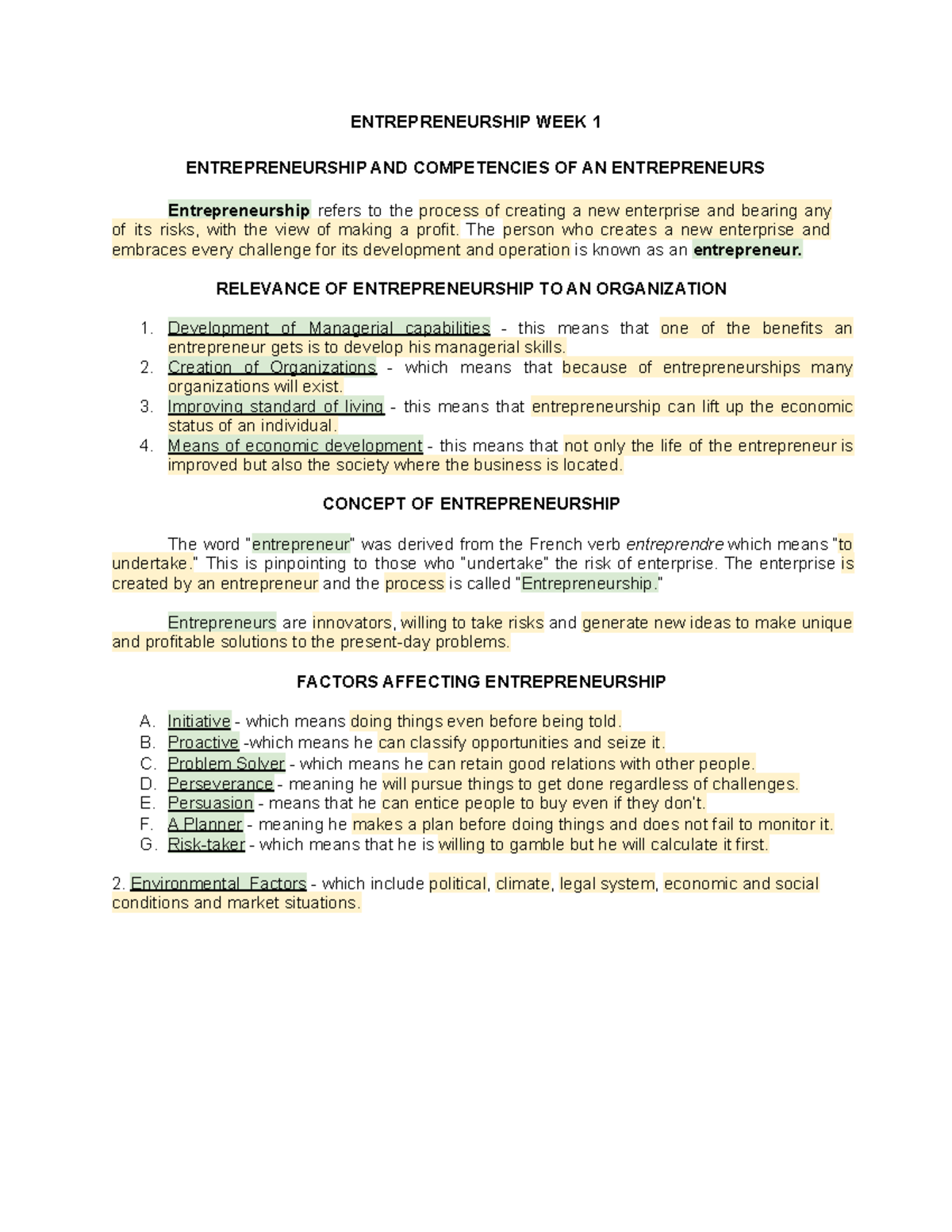 Entrepreneurship and Competencies of an Entrepreneurs | Grade 12 ABM ...