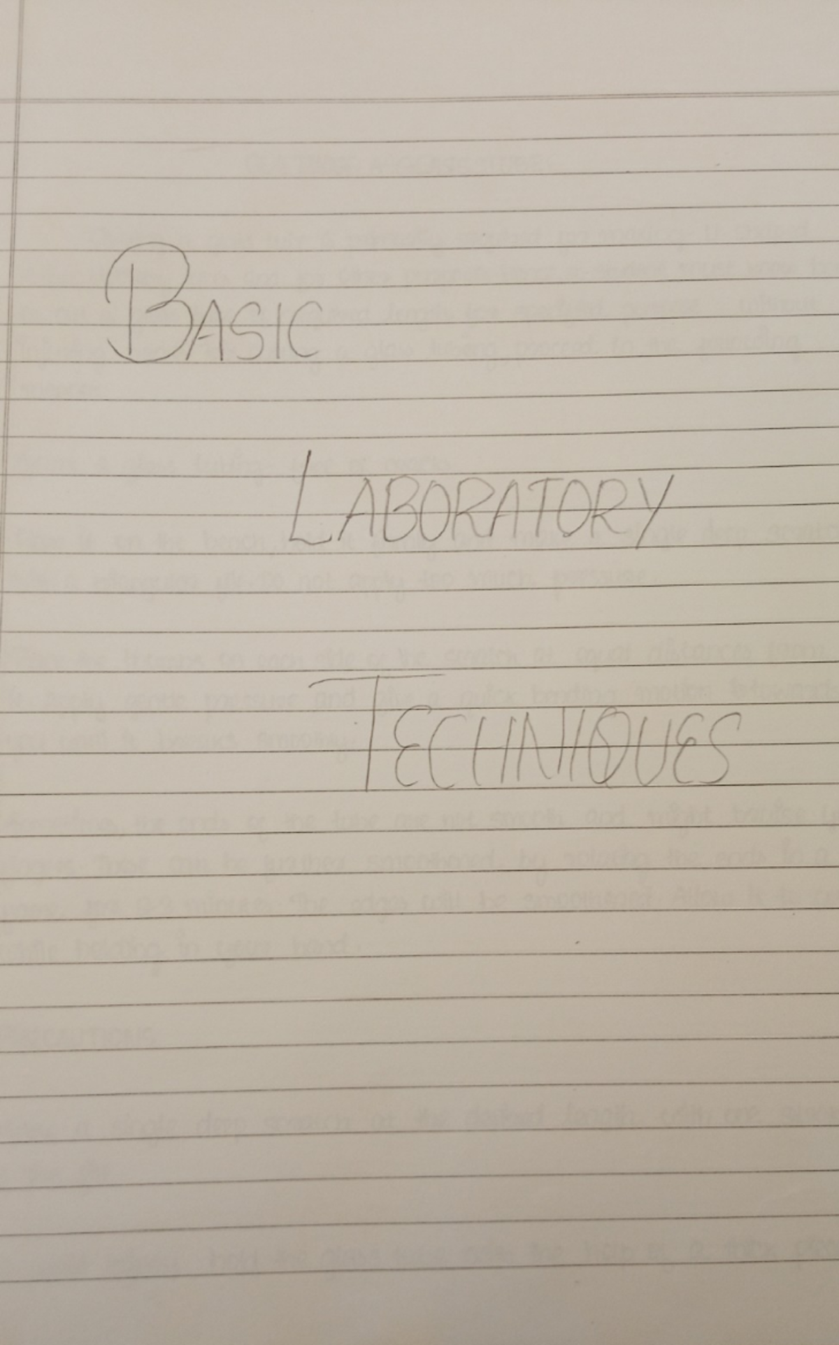 Basic laboratory techniques - Basic concepts in chemistry - Studocu