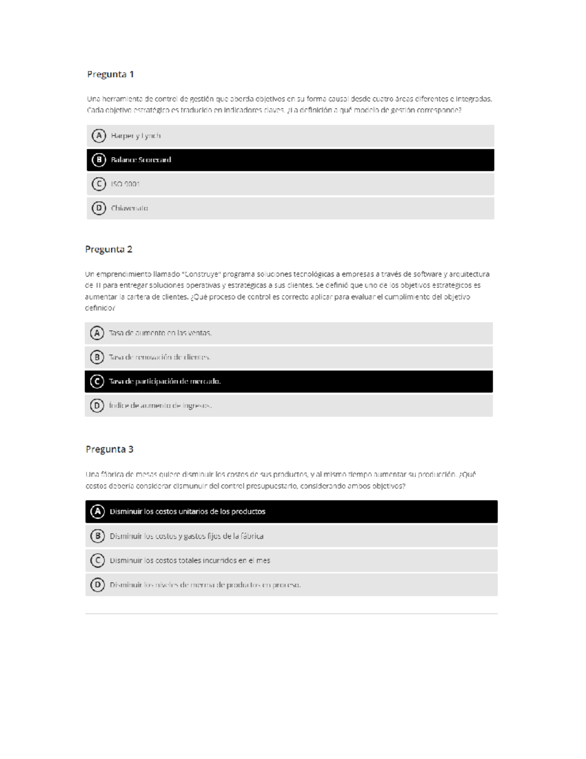 Respuesta Prueba 1 - Administracion - Studocu