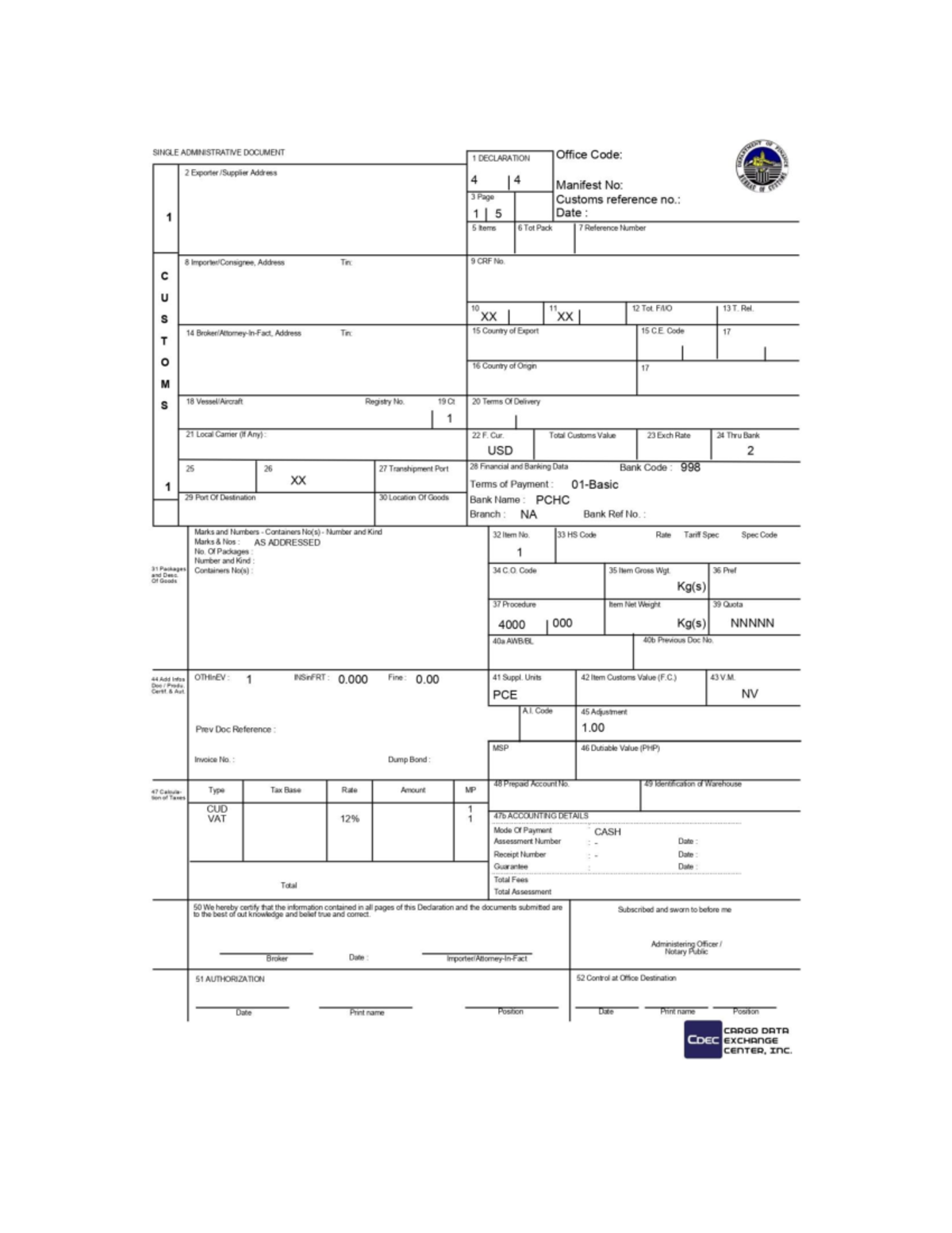 Single Administrative Document Sample - DEPARTMENT OF SINGLE ...
