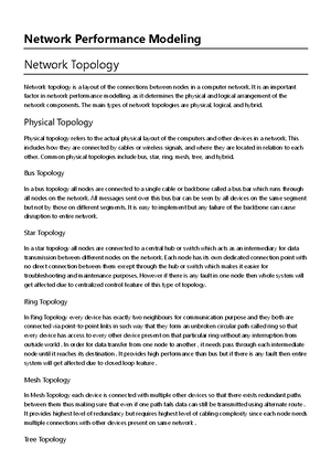 Network Performance Measurement in Computer Network Concepts - Network Performance Measurement ...