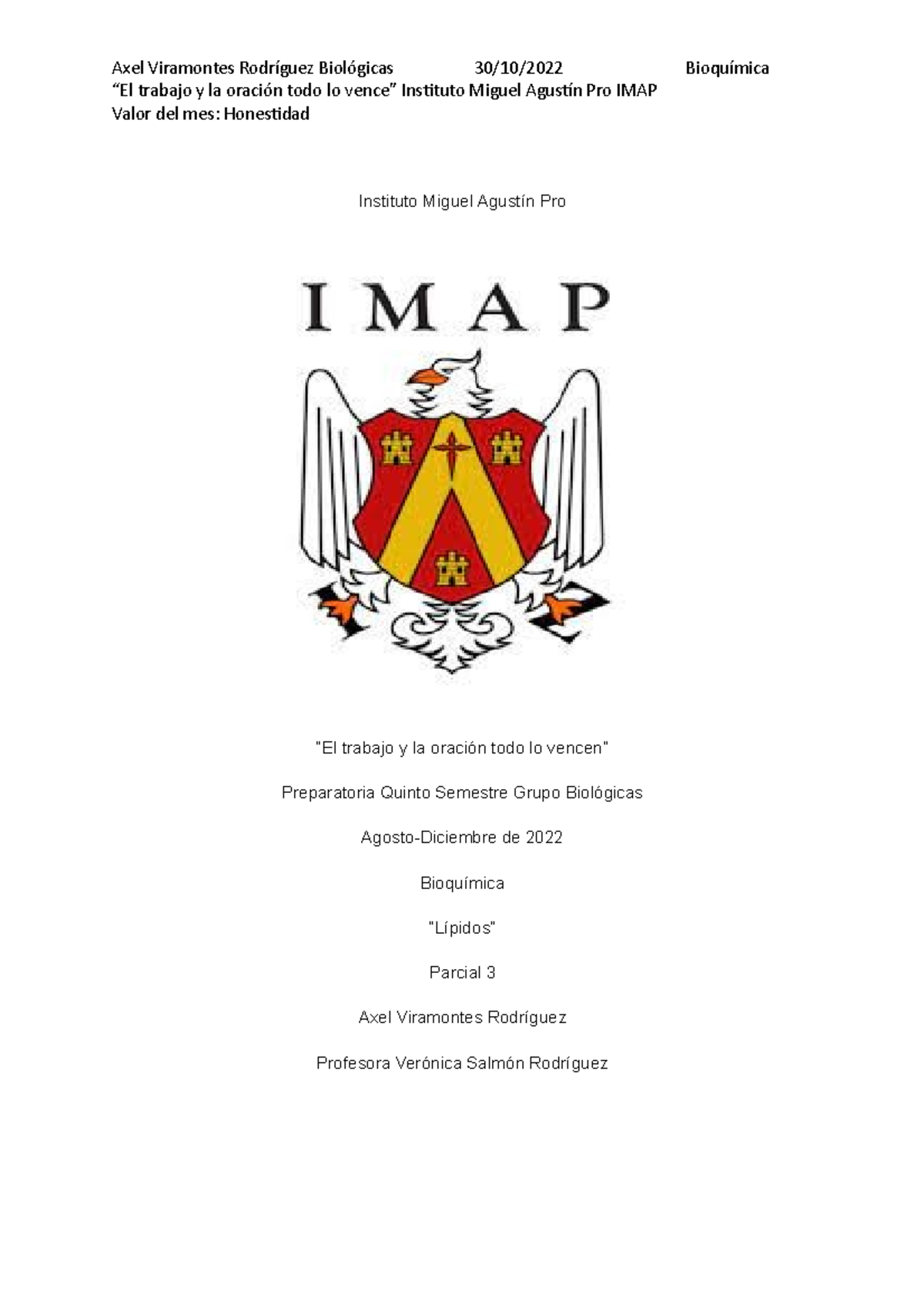 Lípidos - Bioquímica - “El trabajo y la oración todo lo vence ...